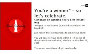 My Coke Rewards Instant Win Games